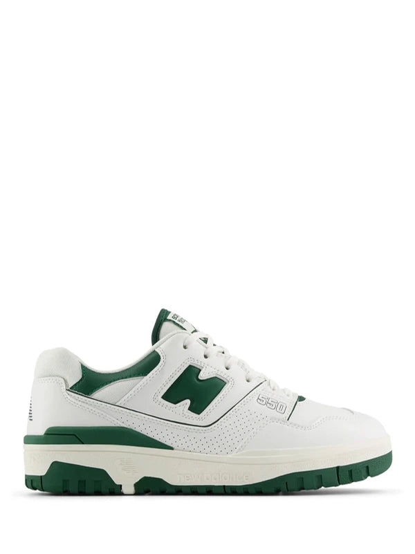 New Balance 550 - White & Vintage Green – gangshoes